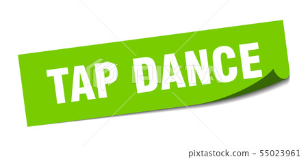 tap dance sticker. tap dance square isolated sign. - Stock Illustration ...