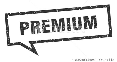 premium sign. premium square speech bubble.-插圖素材 [55024118] - PIXTA圖庫