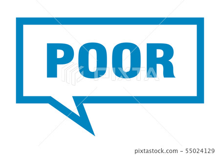 poor sign. poor square speech bubble. poor - Stock Illustration ...