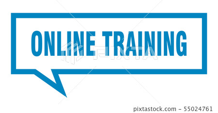 online training sign. online training square - Stock Illustration ...