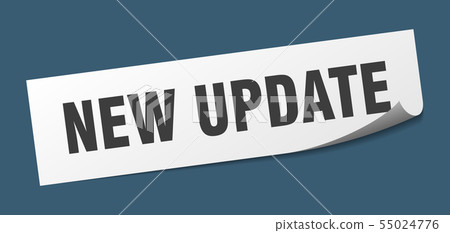 new update sticker. new update square isolated - Stock Illustration ...