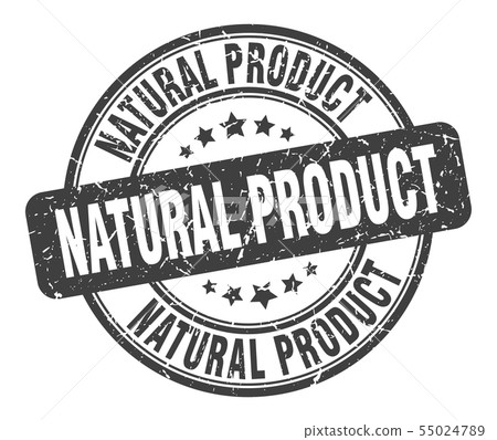 natural product stamp. natural product round - Stock Illustration ...