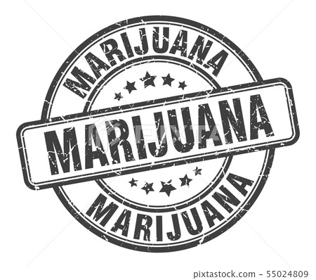 marijuana stamp. marijuana round grunge sign. - Stock Illustration ...