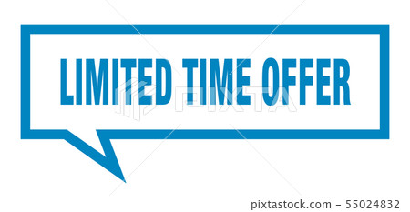 limited time offer sign. limited time offer square - Stock Illustration ...