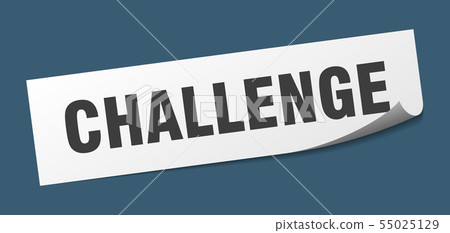 challenge sticker. challenge square isolated sign.-插圖素材 [55025129 ...