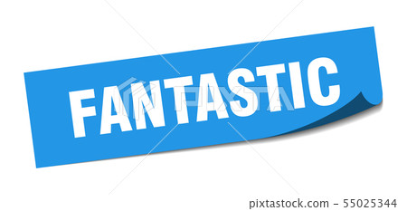 fantastic sticker. fantastic square isolated sign. - Stock Illustration ...