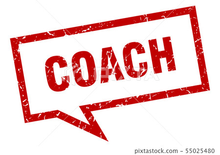 coach sign. coach square speech bubble. coach-插圖素材 [55025480] - PIXTA圖庫