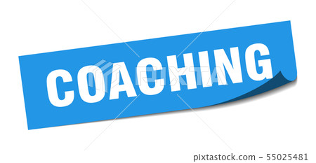 coaching sticker. coaching square isolated sign. - Stock Illustration ...