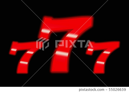 Three Seven, Lucky Seven - Stock Illustration [55026639] - PIXTA