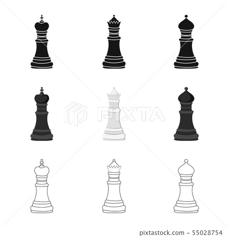 Vector illustration of checkmate and thin... - Stock Illustration ...