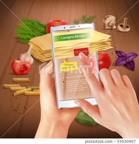 Cooking Augmented Reality - Stock Illustration [55030407] - PIXTA