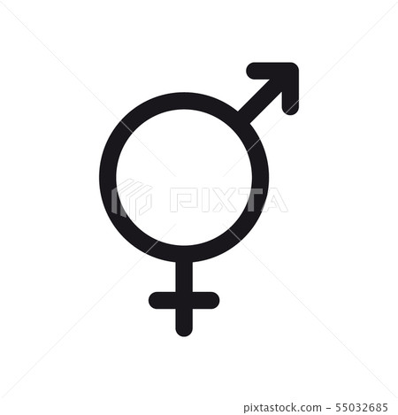 Bigender symbol. Gender and bi sexual... - Stock Illustration [55032685 ...