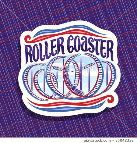 Vector logo for Roller Coaster-插圖素材 [55048352] - PIXTA圖庫