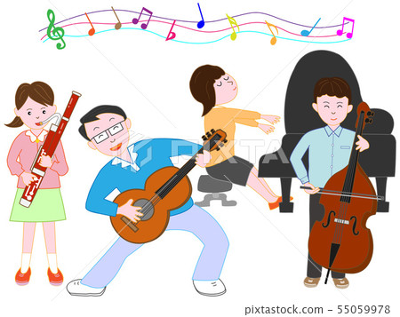 Family concert - Stock Illustration [55059978] - PIXTA