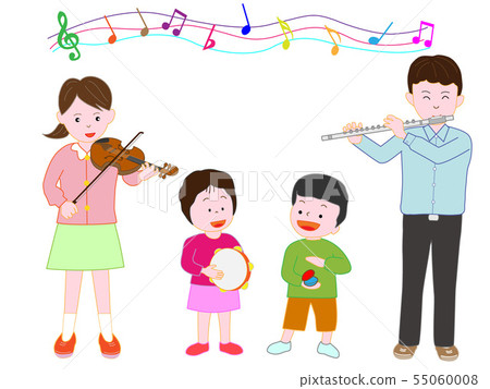 Family concert - Stock Illustration [55060008] - PIXTA