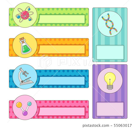 Science Experiment Labels Illustration - Stock Illustration [55063017 ...