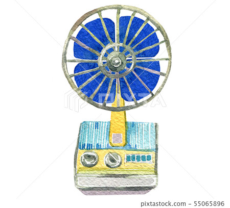 Watercolor fan - Stock Illustration [55065896] - PIXTA