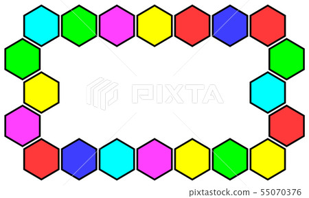 Hexagon frame - Stock Illustration [55070376] - PIXTA
