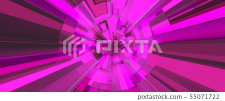 Pink digital background. 3D illustration. - Stock Illustration ...