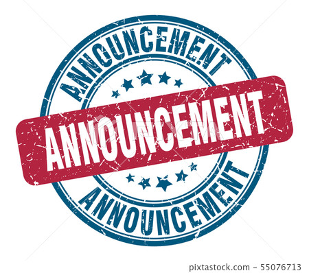 announcement stamp. announcement round grunge - Stock Illustration ...