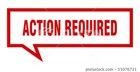 action required sign. action required square - Stock Illustration ...