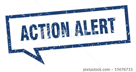 action alert sign. action alert square speech-插圖素材 [55076733] - PIXTA圖庫
