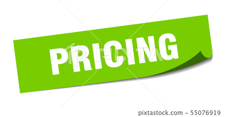 pricing sticker. pricing square isolated sign. - Stock Illustration ...