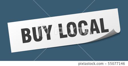 buy local sticker. buy local square isolated sign. - Stock Illustration ...