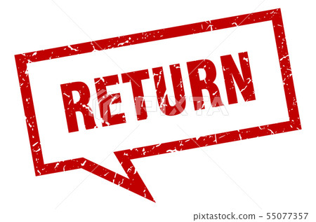 return sign. return square speech bubble. return-插圖素材 [55077357] - PIXTA圖庫
