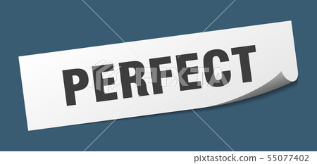 perfect sticker. perfect square isolated sign. - Stock Illustration ...