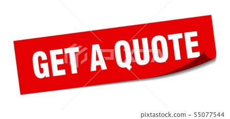get a quote sticker. get a quote square isolated - Stock Illustration ...