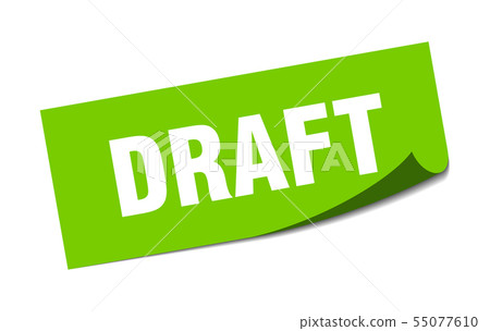draft sticker. draft square isolated sign. draft - Stock Illustration ...