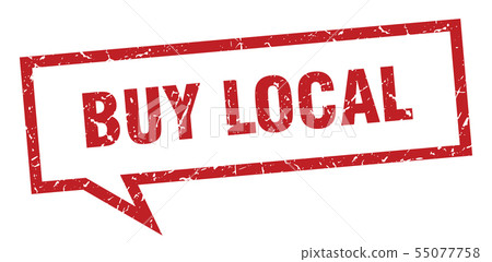 buy local sign. buy local square speech bubble. - Stock Illustration ...