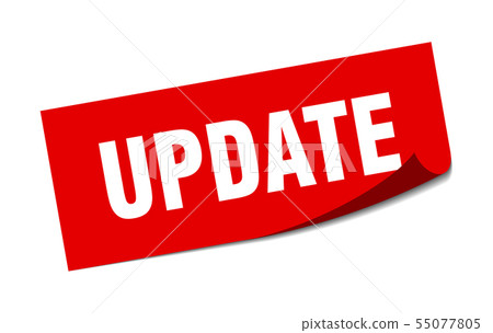 update sticker. update square isolated sign. - Stock Illustration ...