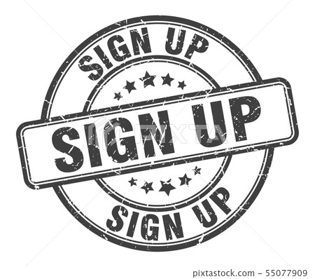 sign up stamp. sign up round grunge sign. sign up - Stock Illustration ...