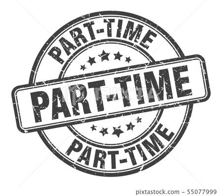 part-time stamp. part-time round grunge sign. - Stock Illustration ...