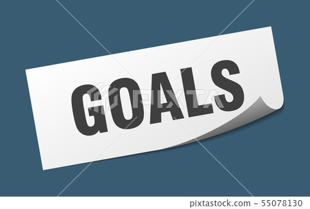 goals sticker. goals square isolated sign. goals - Stock Illustration ...