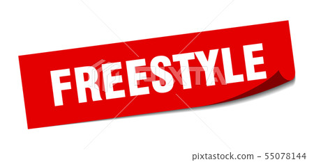 freestyle sticker. freestyle square isolated sign. - Stock Illustration ...