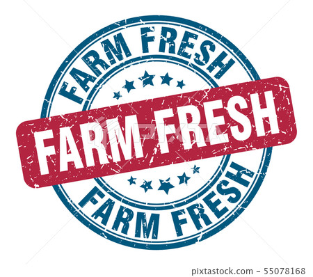 farm fresh stamp. farm fresh round grunge sign. - Stock Illustration ...