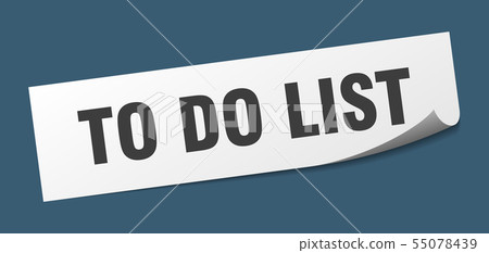 to do list sticker. to do list square isolated - Stock Illustration ...