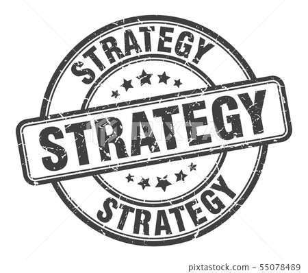 strategy stamp. strategy round grunge sign. - Stock Illustration ...