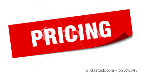 pricing sticker. pricing square isolated sign. - Stock Illustration ...