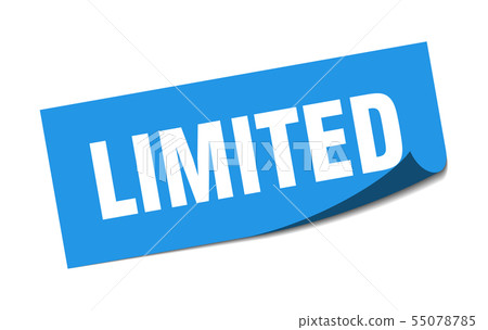 limited sticker. limited square isolated sign. - Stock Illustration ...