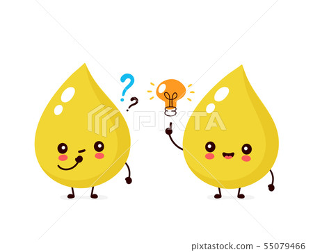 Cute happy smiling urine drop - Stock Illustration [55079466] - PIXTA