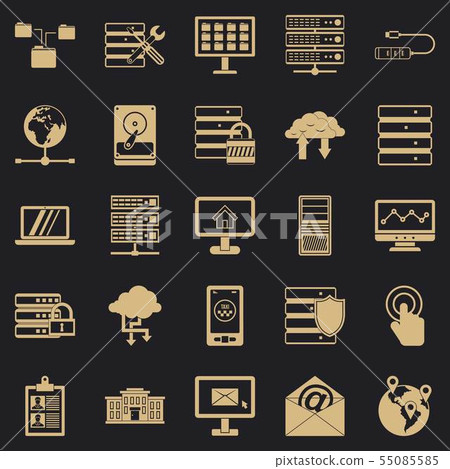 Handheld icons set, simple style - Stock Illustration [55085585] - PIXTA