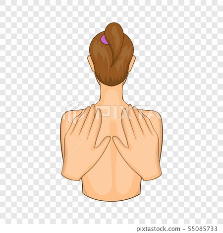 Back massage icon, cartoon style - Stock Illustration [55085733] - PIXTA