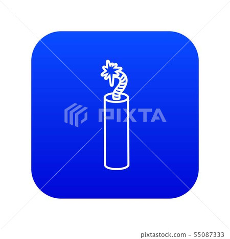 Mine dynamite icon blue vector - Stock Illustration [55087333] - PIXTA