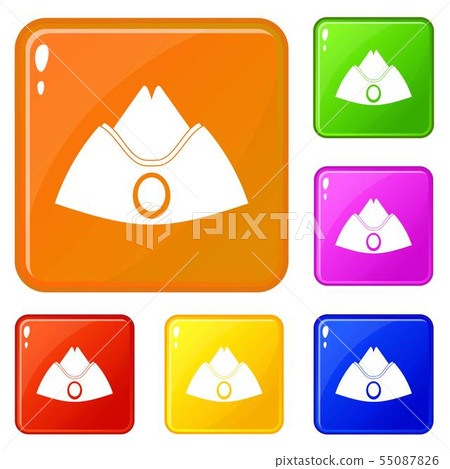 Forage cap icons set vector color - Stock Illustration [55087826] - PIXTA