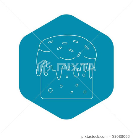 Easter cake icon , outline style - Stock Illustration [55088063] - PIXTA