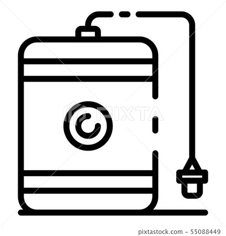 External hard disk icon, outline style - Stock Illustration [55088449 ...